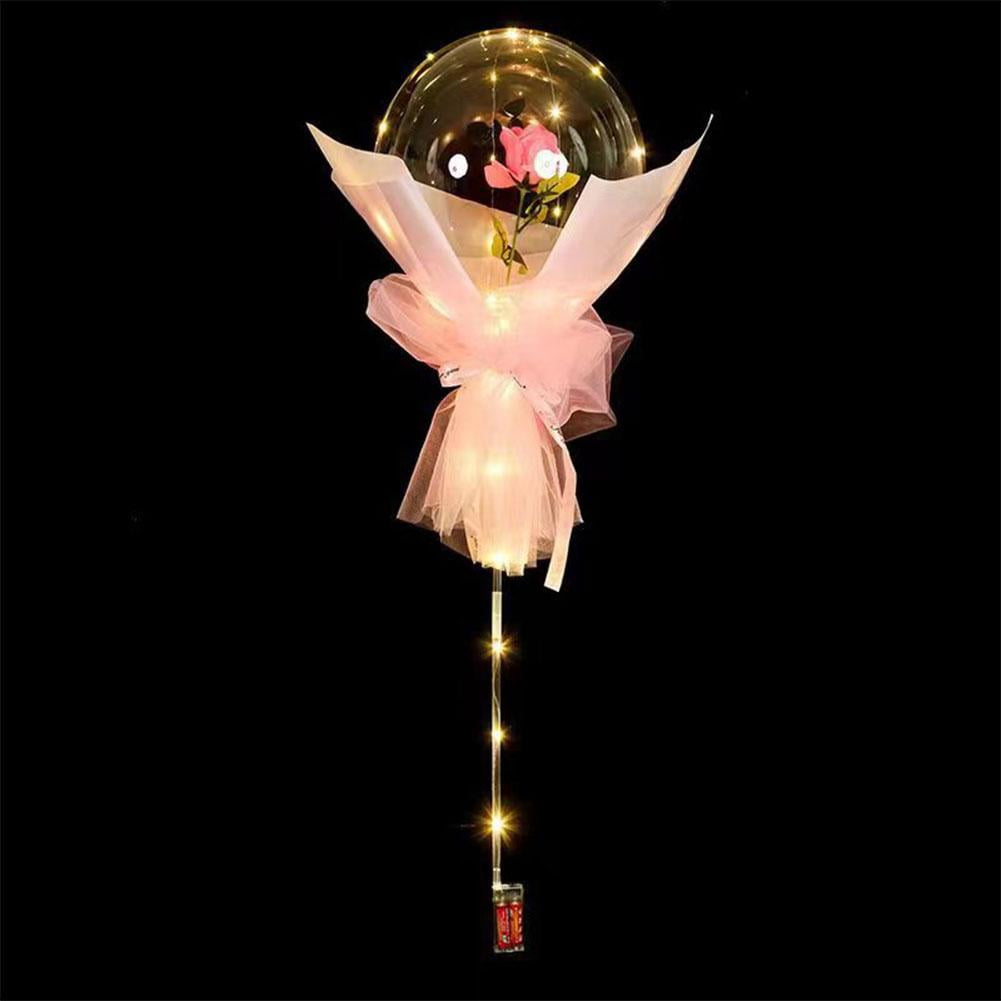 Led Light Rose Balloons Wedding Birthday Party Valentine's Day Balloon ...