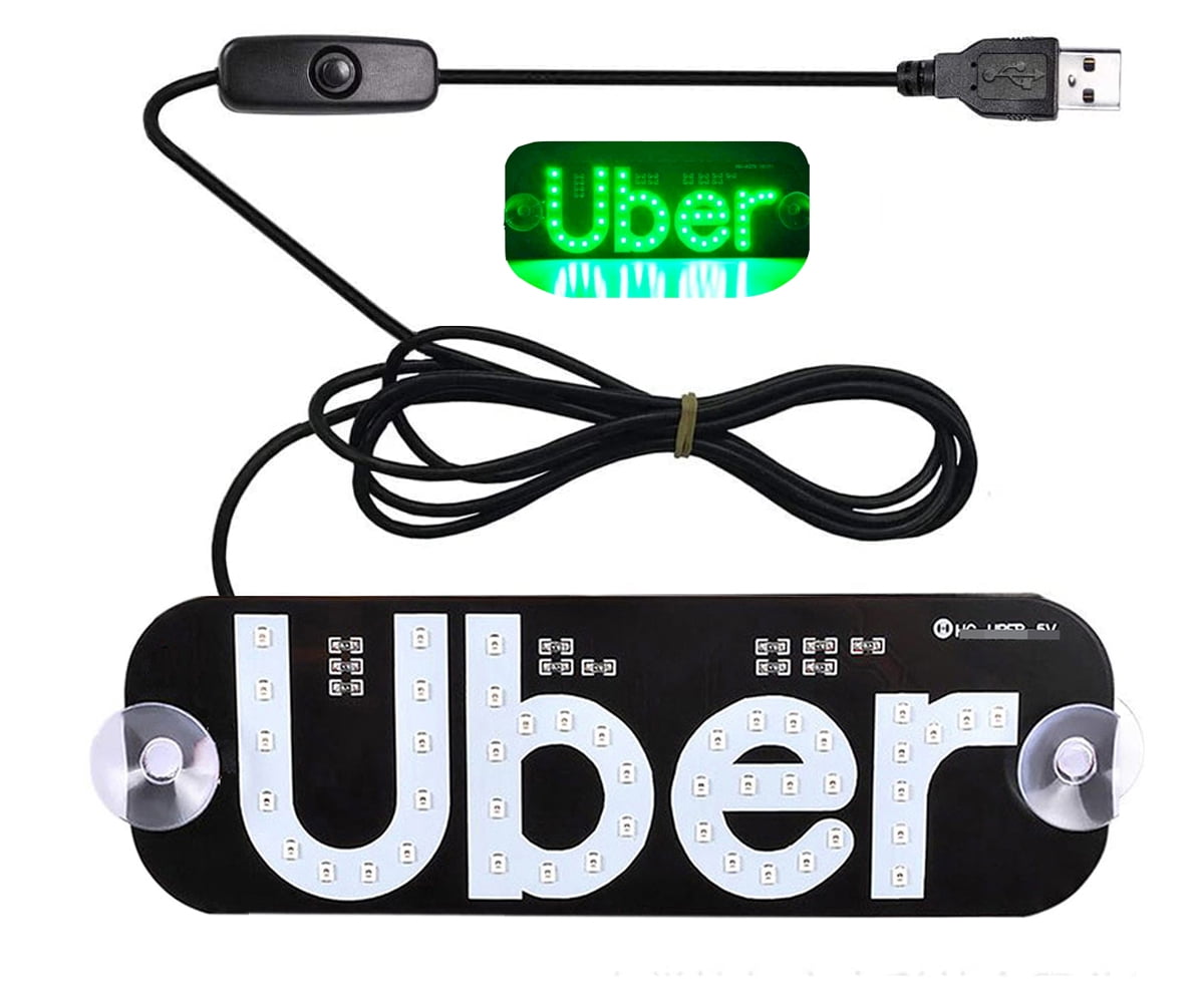 Led Light Signs for Car Windshield, Glow LED Sign Decal Stickers with ...