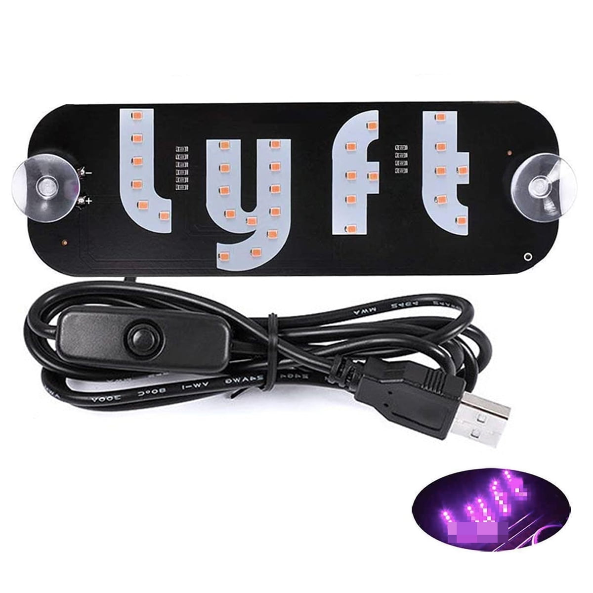 Led Light Signs for Car, Taxi Sign Light Windshield, Glow LED Sign ...