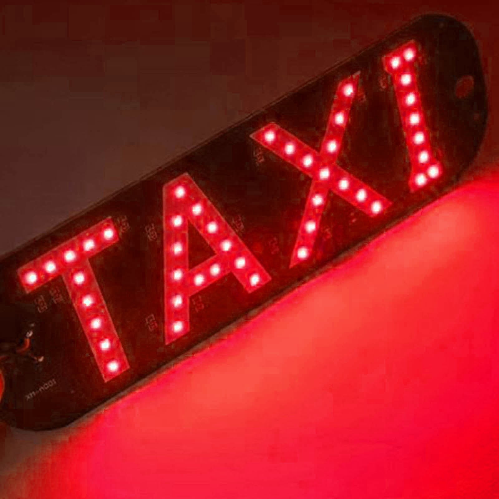 Led Light Signs，Taxi Light for Car with USB Plug,Bumper Sticker Vibrant ...