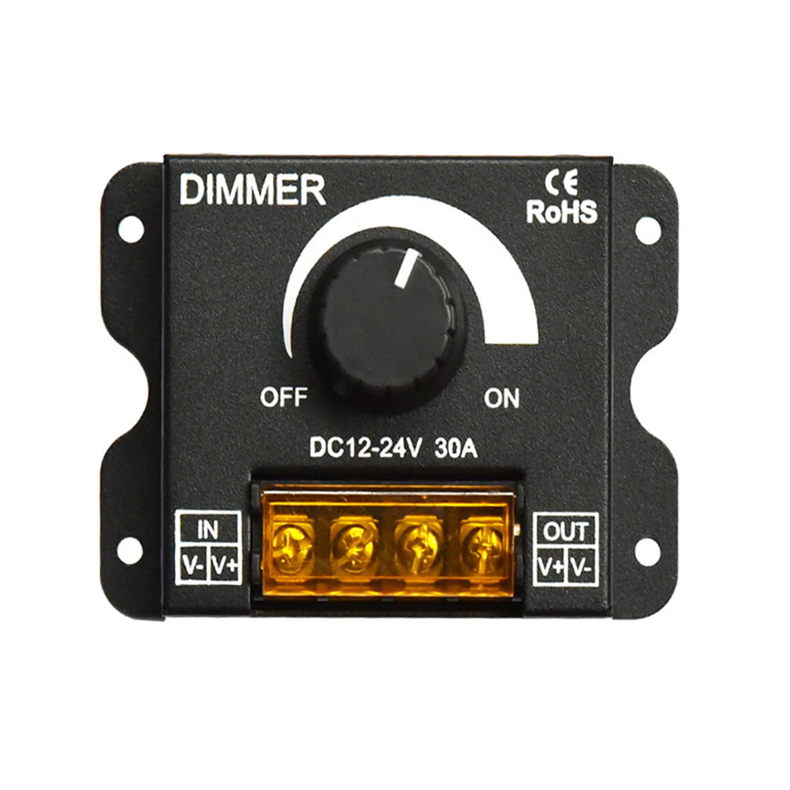 LED Light Strip Dimmer, DC12-24V Frequency Adjustable30A PWM Dimming ...