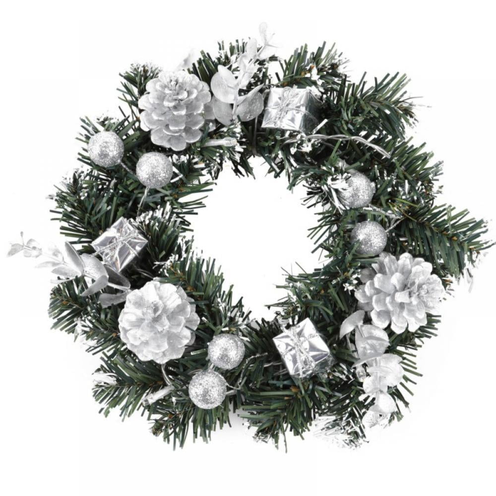 Led Light Up Christmas Wreath,Battery Operated Artificial Lighted ...
