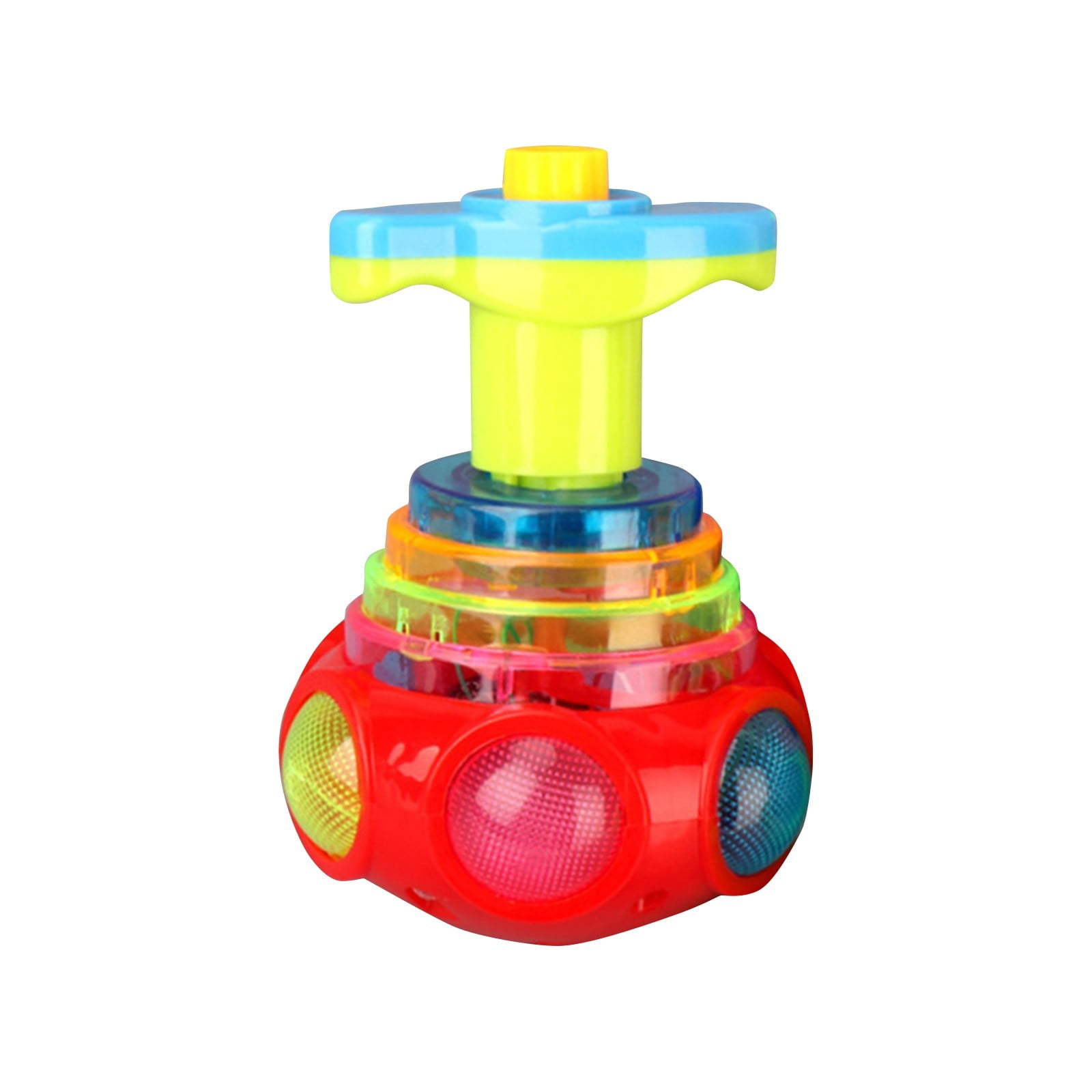 Led Light Up Flashing Music Spinning Tops for Kids Gifts Birthday Party ...