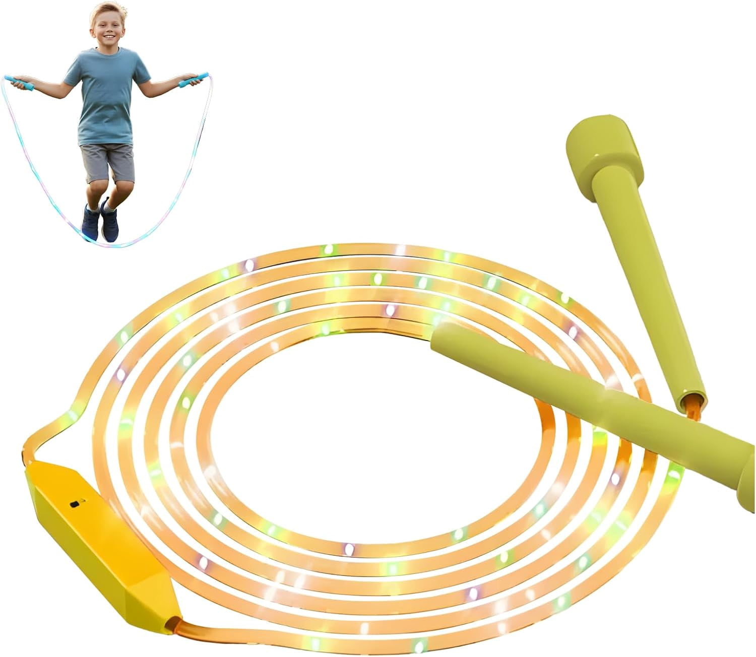 Led Light-Up Jump Rope For Kids, Adjustable Length Light Up Jump Rope ...