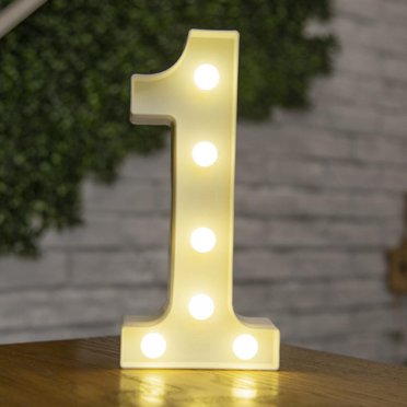 Magik Light up Letter LED Alphabet Number Symbol Plastic Battery ...