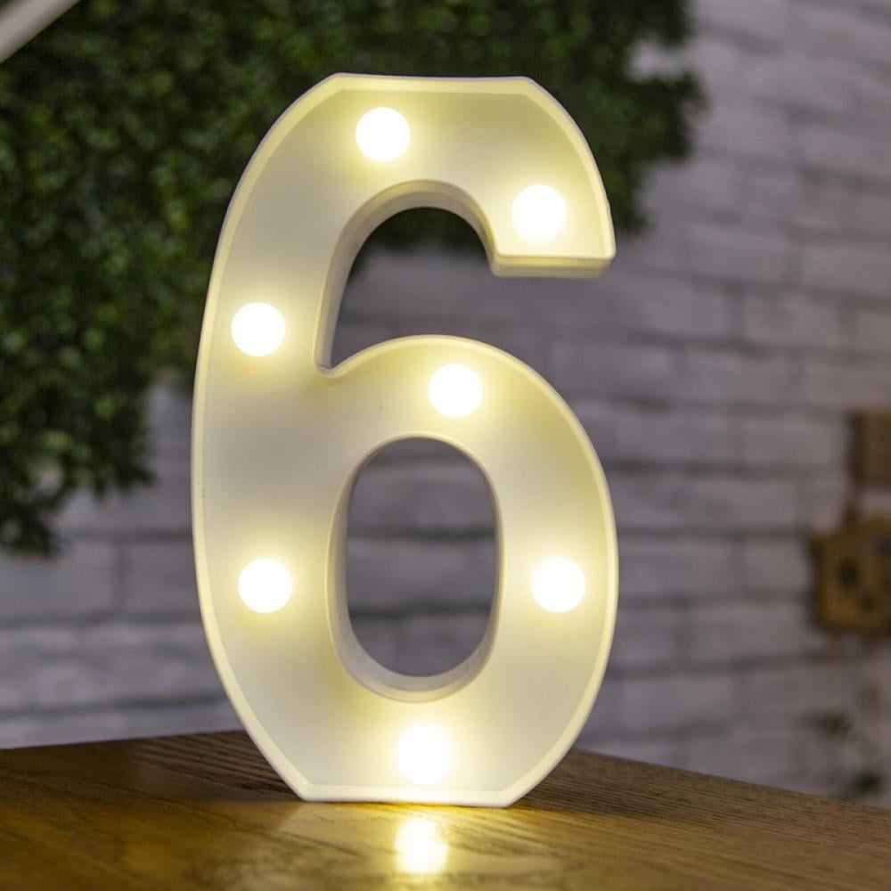 Led Light Up Number, Light Up Number Sign for Night Light Wedding ...