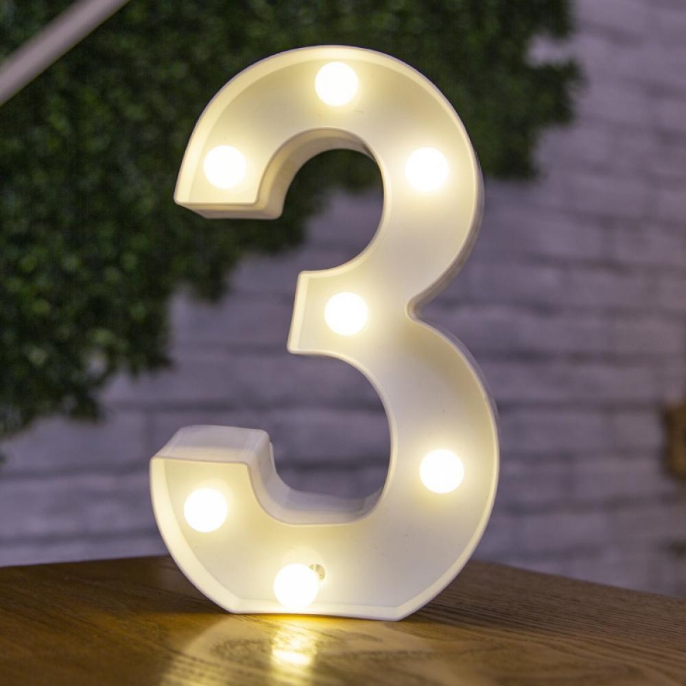 Led Light Up Number, Light Up Number Sign for Night Light Wedding ...