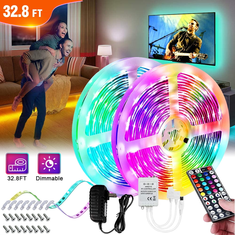 Led Lights, 10M/32.8 feet Led Strip Lights RGB 150 LEDs with Remote ...