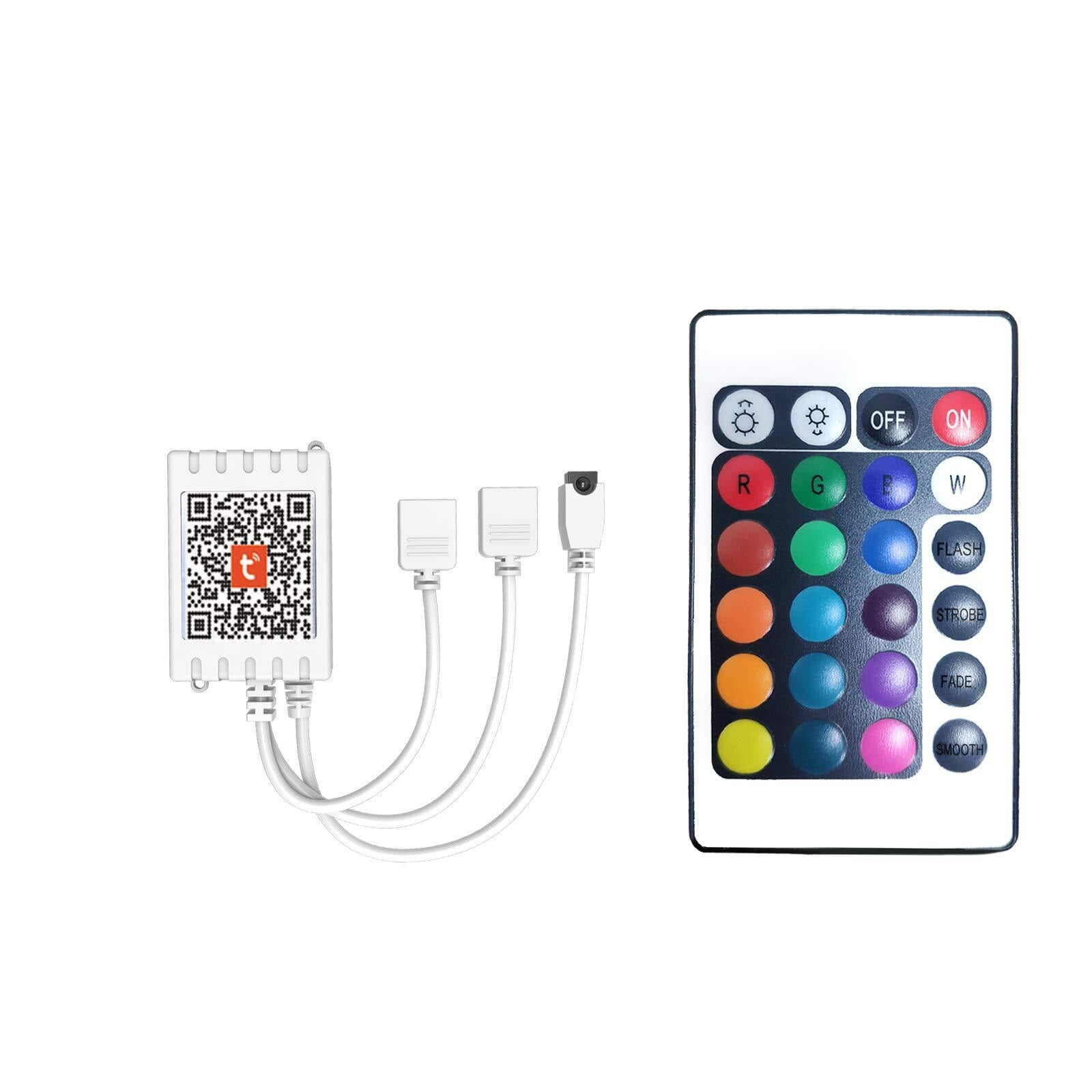Led Lights 2 Ports 44 Key Remote Control Dimmer For Strip 4 Pin