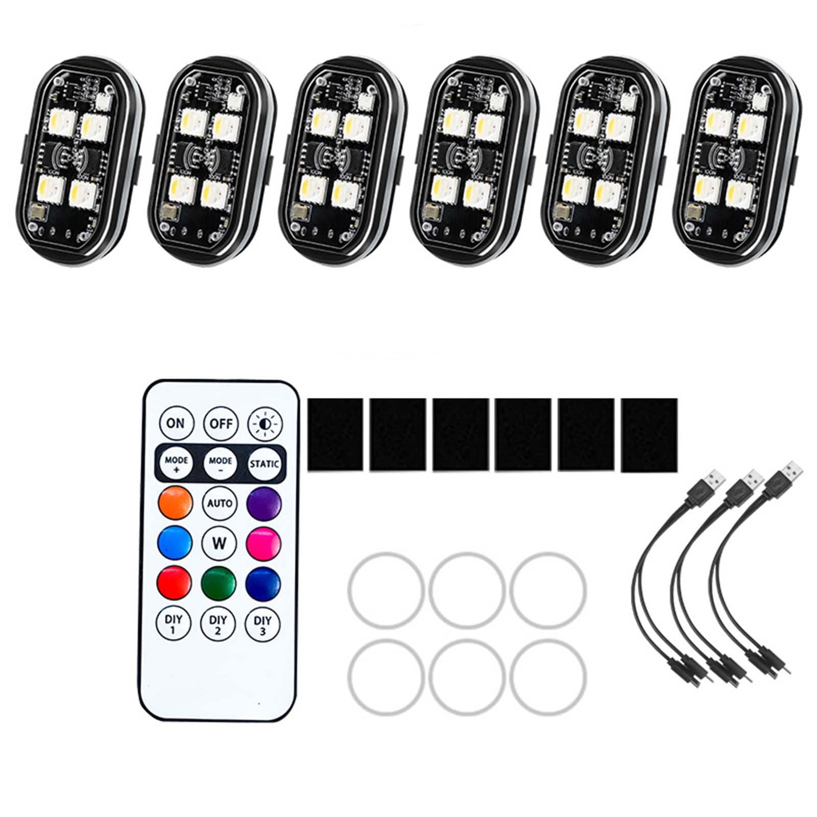 Led Lights for Car,Strobe Light,Wireless LED Strobe Lights with Remote ...