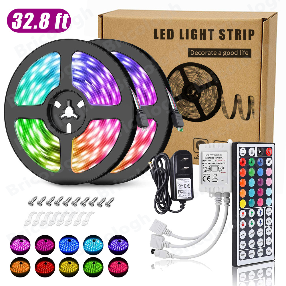 Led Lights for Bedroom,32.8ft Bedroom Decor Led Light Strips,RGB Color ...