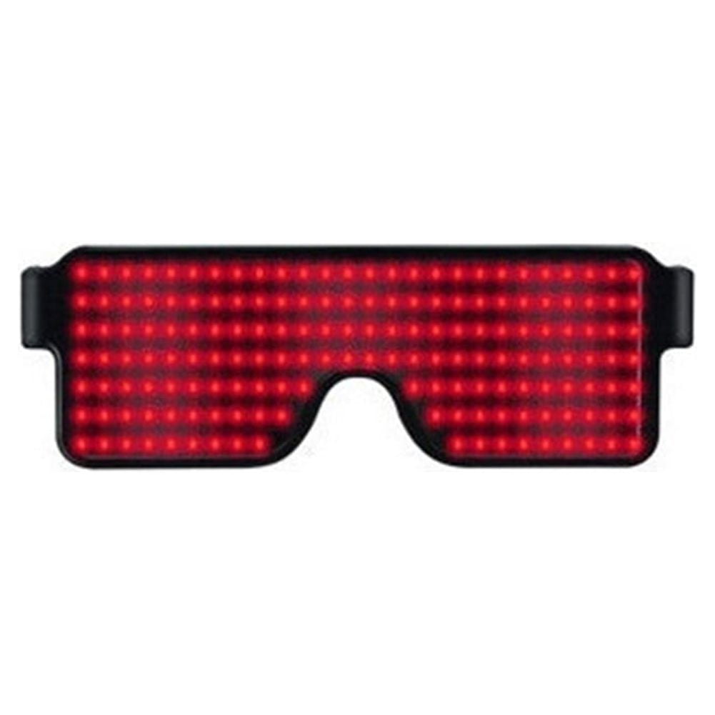 Led Luminous Glasses 8 Kinds Dynamic Patterns Usb Charging 3 Flashing ...