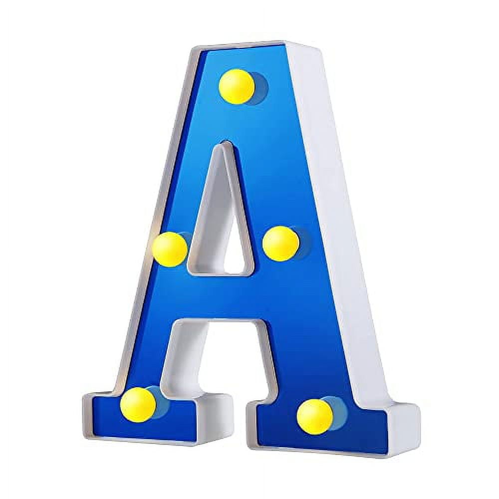 Led Marquee Letter Lights Sign Light Up Letters for Home Cafe Bar Party ...