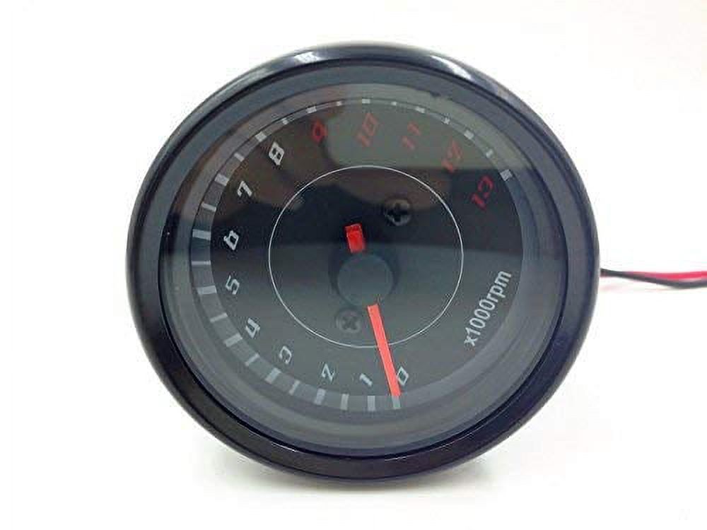 Led Motorcycle Tradition Tachometer Tacho Gauge Meter Cafe Racer Old ...