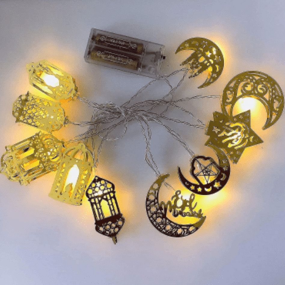 Led Muslim Ramadan String Lights, Eid Ramadan Lanterns String Lights ...