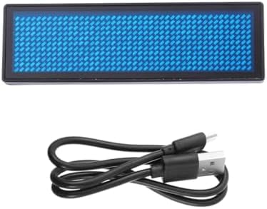 Led Name Tag Badge Rechargeable Usb Programmable Digital Display Sign ...