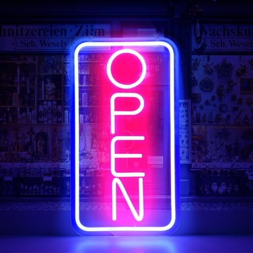 Led Neon Open Signs for Business,16.5"X 9" Light Up Open Signs ...