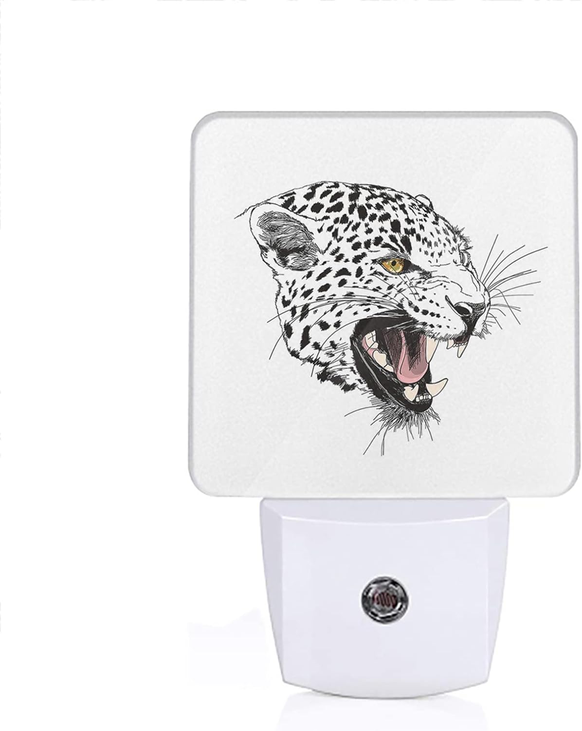 Led Night Light, Premium Roaring Leopard Head Night Lights Plug Into ...