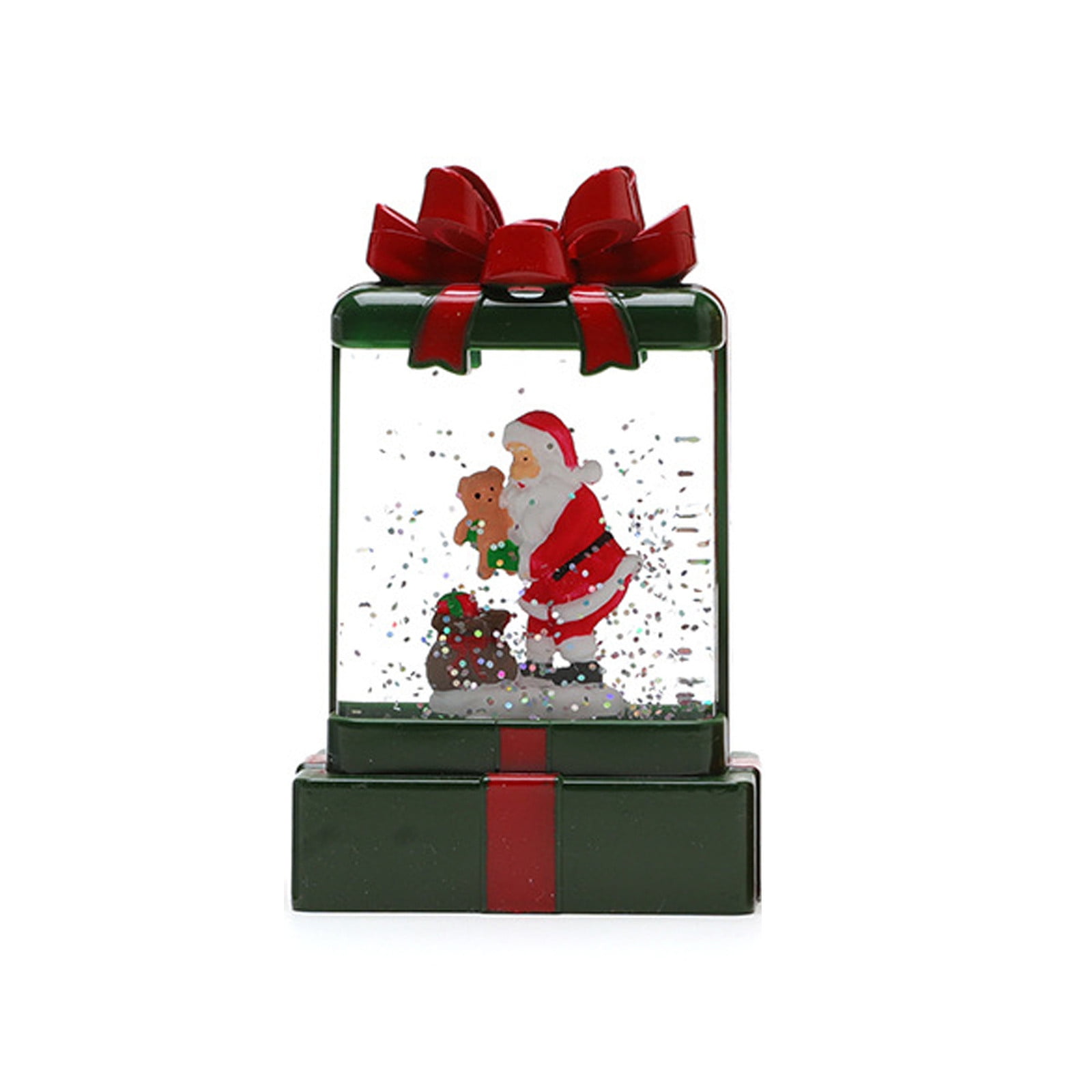 Led Night Light Water-Filled Snowfall Led Night Light Christmas ...