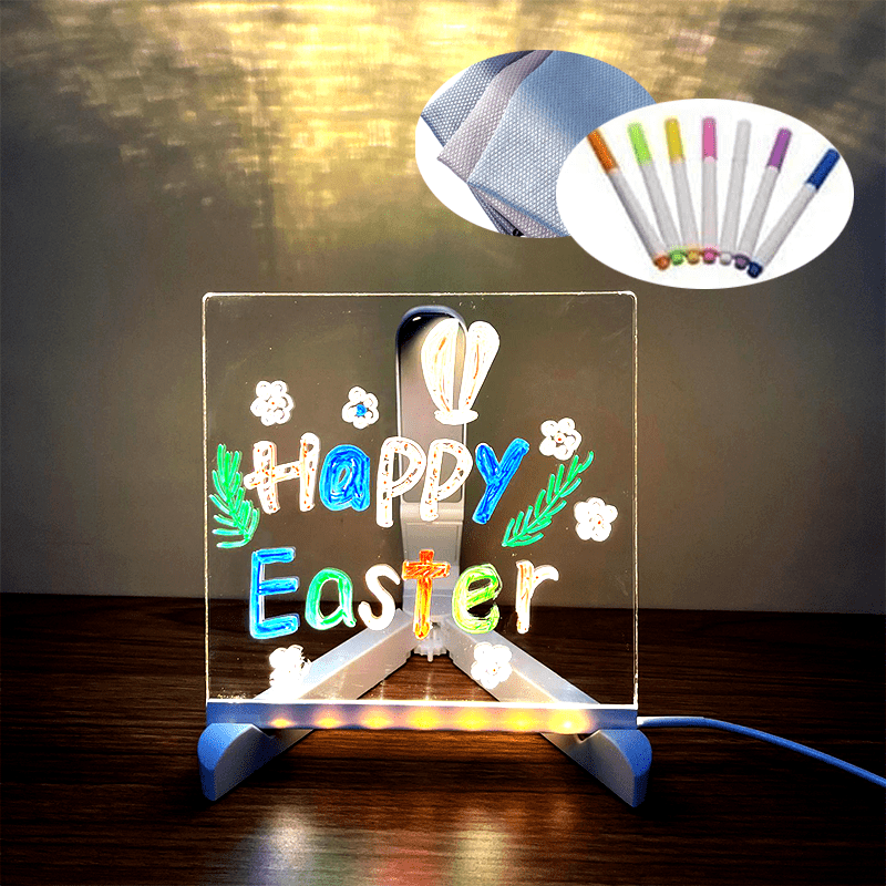 Led Note Board with Colors for Kids,Led Light Up Acrylic Message Board ...