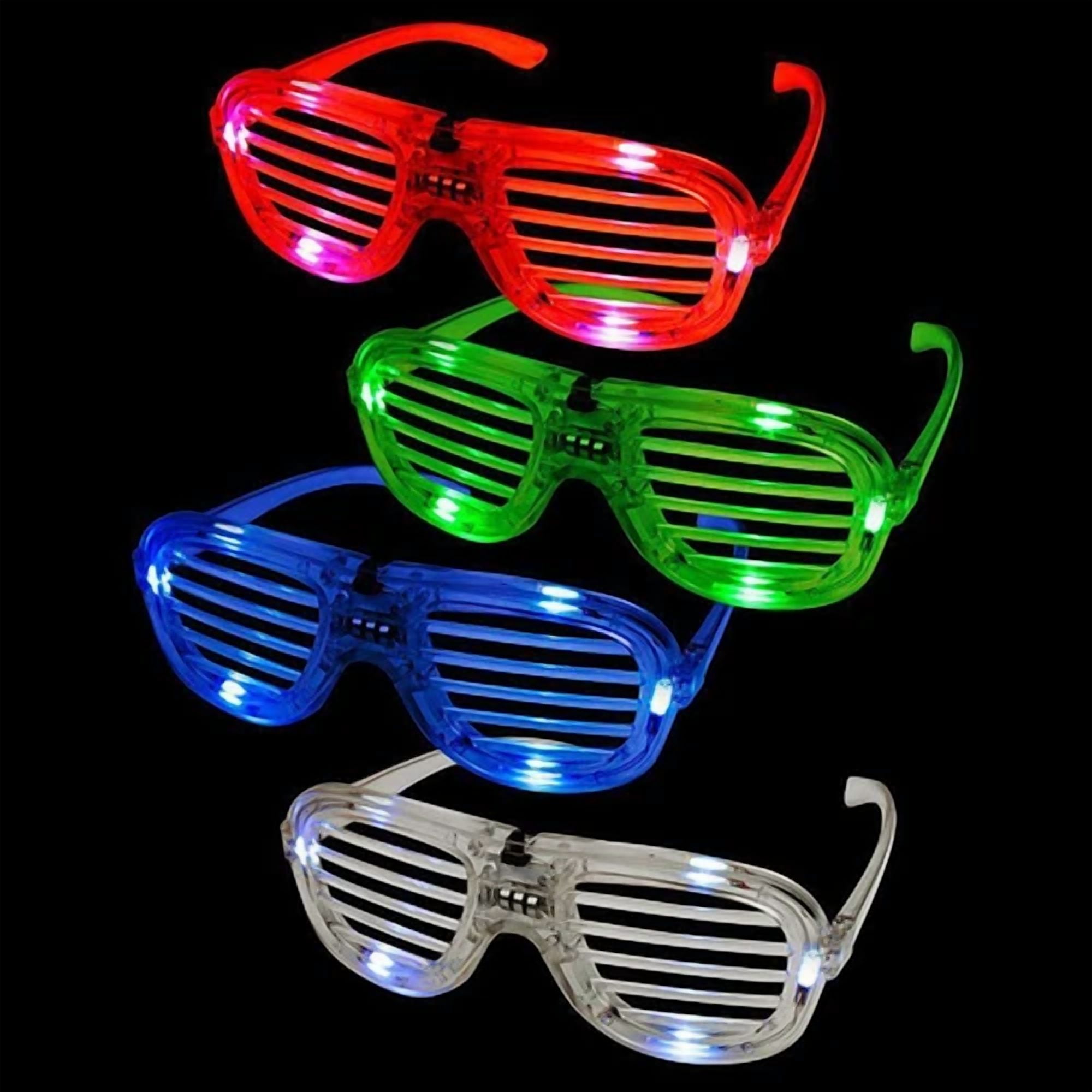 Led Party Glasses 6-Led Shutter Glasses Glowing Flashing Glasse For ...