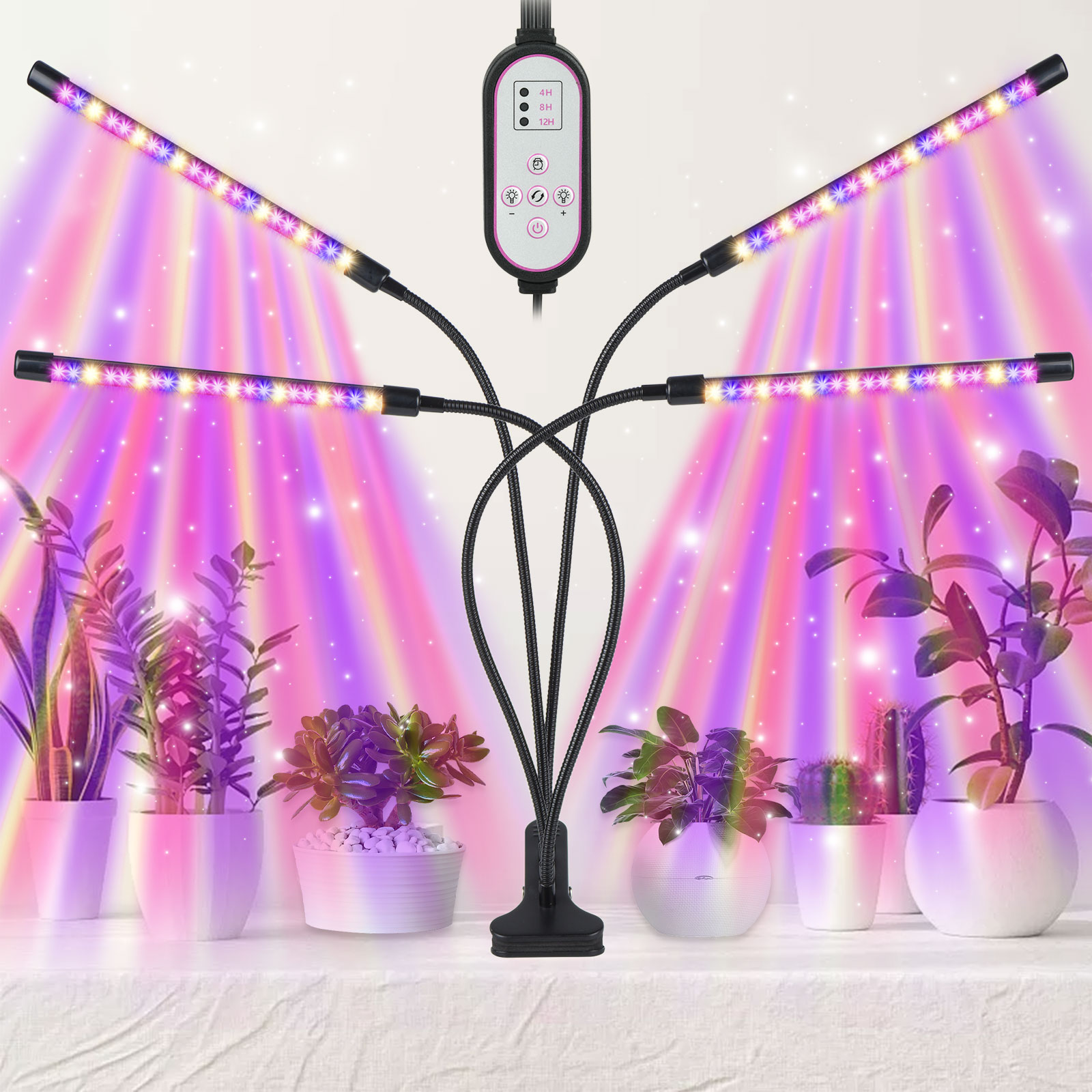 Walfront 1200W LED Plant Grow Lights, Full Spectrum IR UV Plant Panel ...
