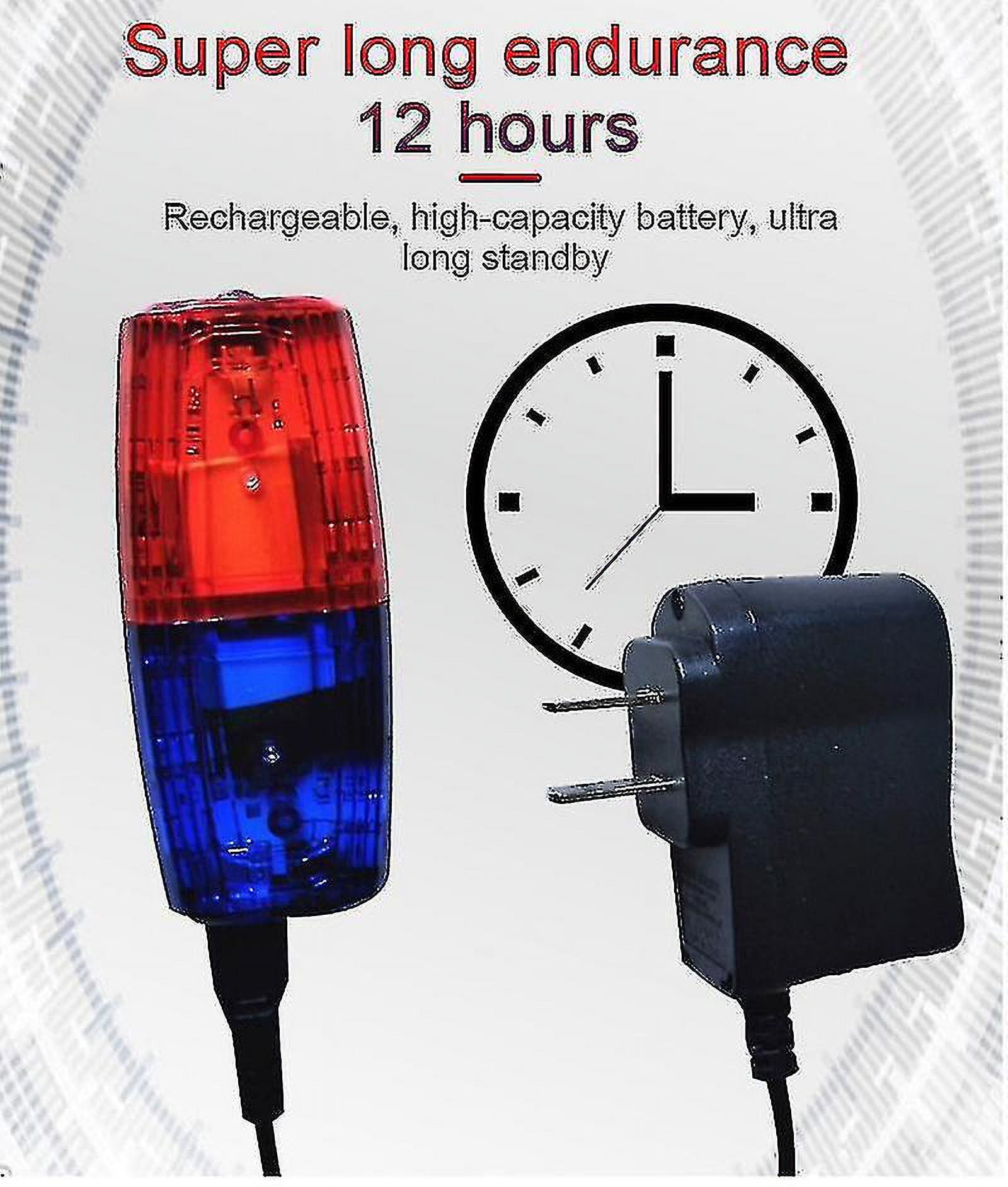 Led Red Blue Multifunction Clip Flashing Warning Safety Shoulder Police ...