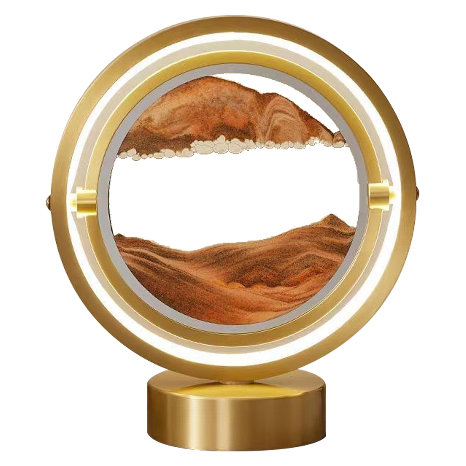 Led Sandscape Table Touch Lamp Moving Sand Art Circle Light - Walmart.com