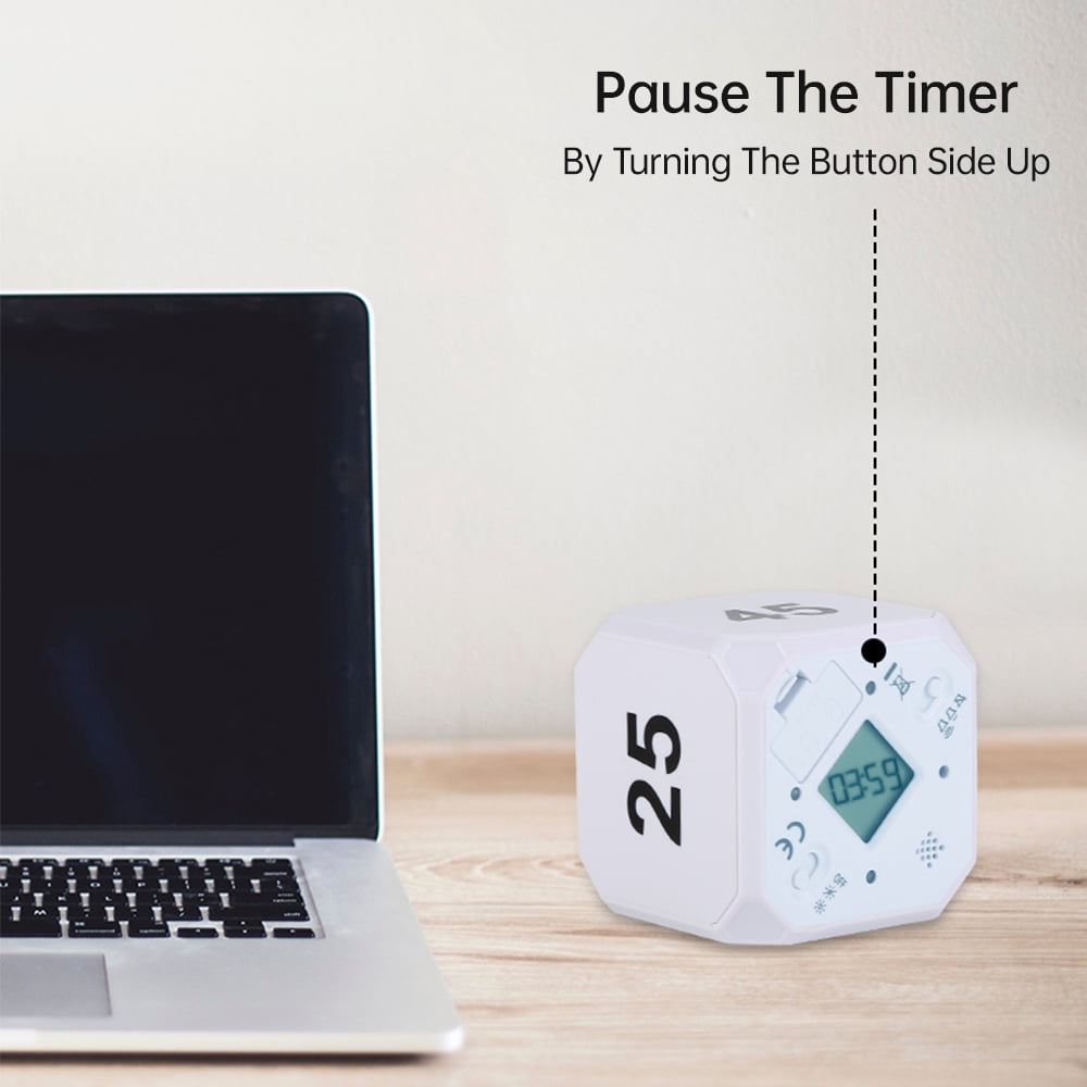 ,Led Screen Vibrate Kitchen Time Tool Alarm Silent Operation Silent ...