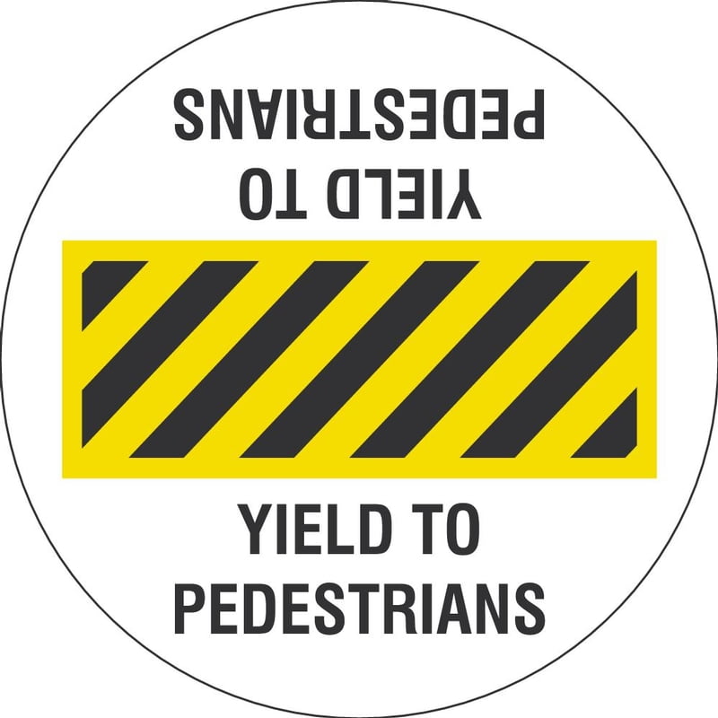 Led Sign Projector Lens Only Yield To Pedestrians For House Door Office ...