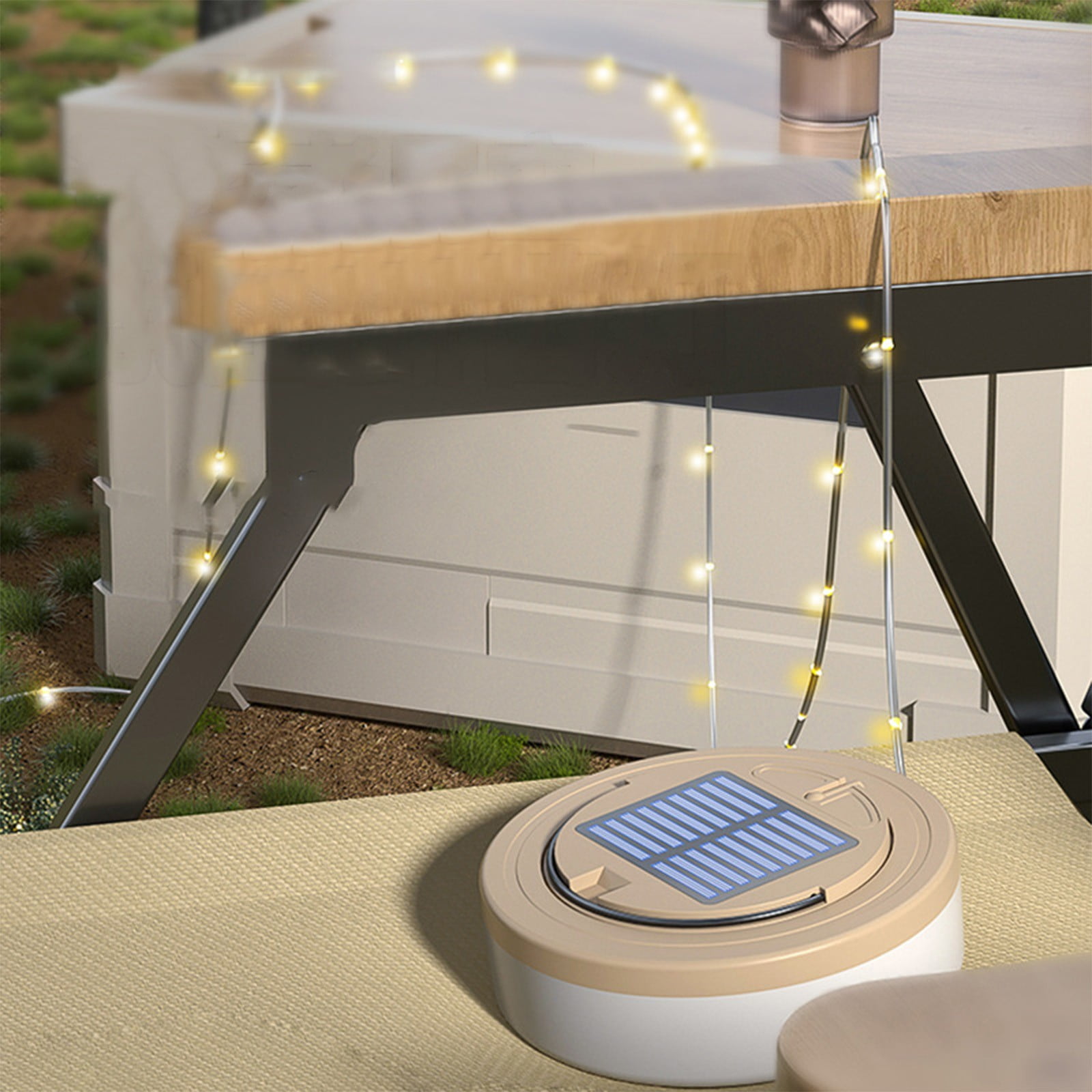 Led Solar Outdoor Light String, Small Spherical Ambiance Charging ...