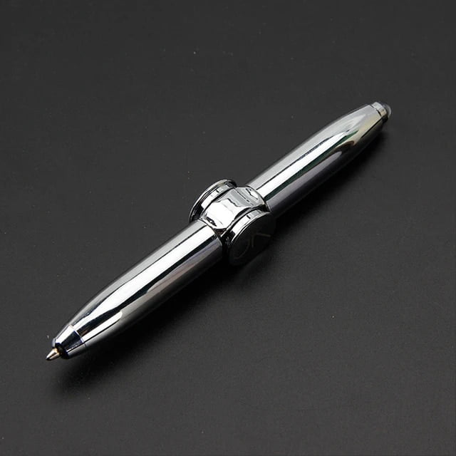 Led Spinning Pen Fidget Anxiety Decompression Gyro Metal Ballpoint Pen ...