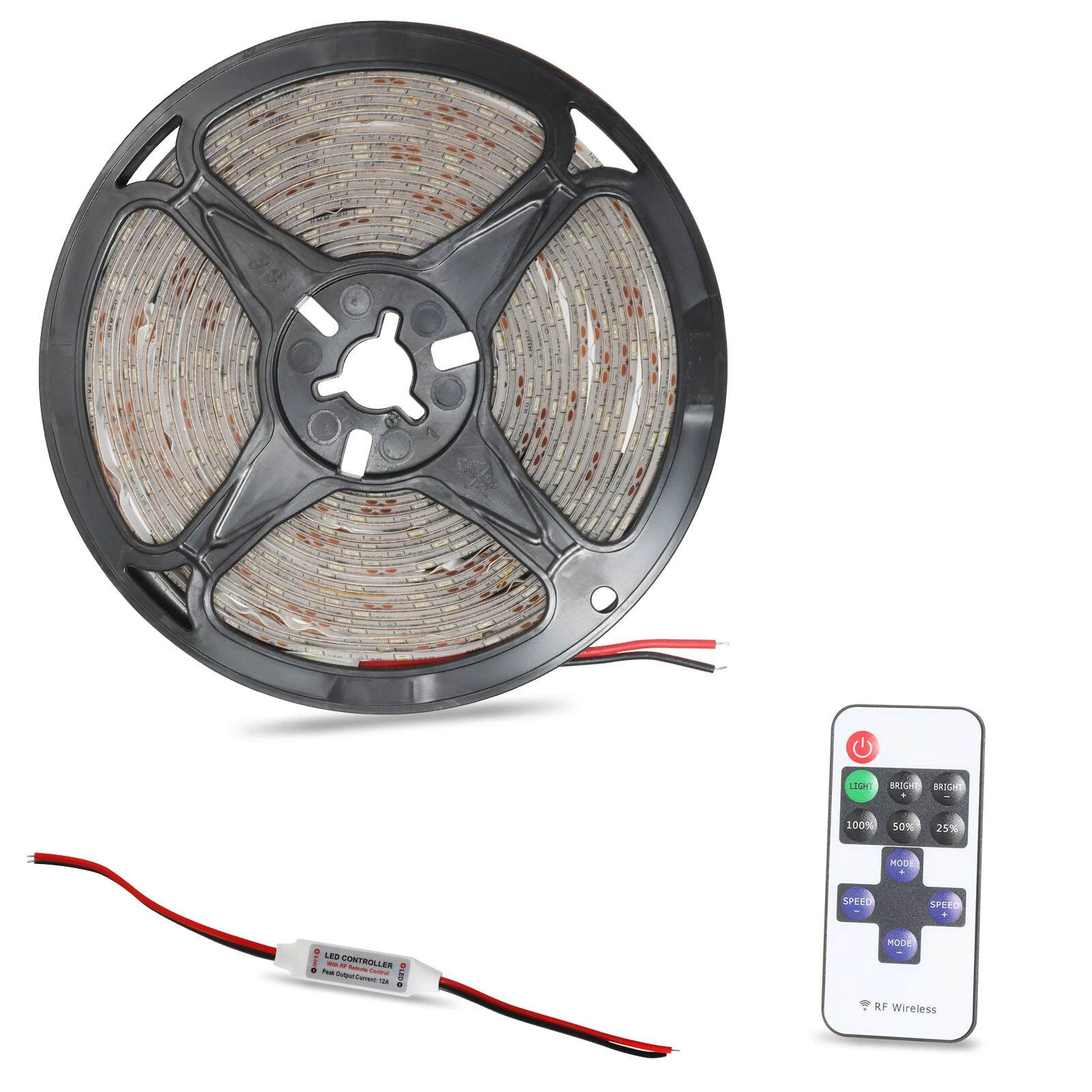 Led Strip Lights 5M 2835 Smd Cool White Bright 300 Leds 12V Waterproof ...