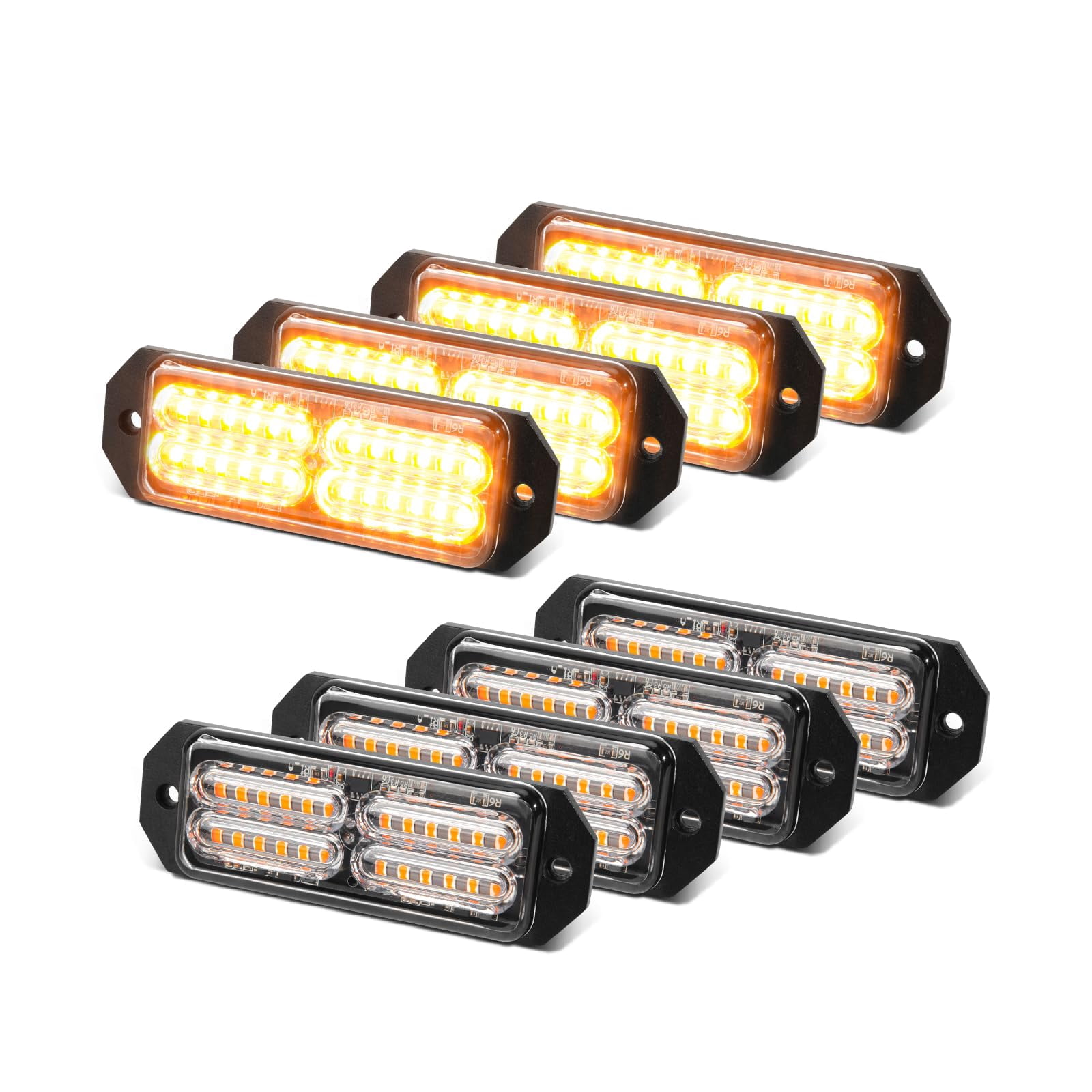 Led Strobe Lights for DHF10 Trucks, 24 Amber Led, Emergency Surface ...
