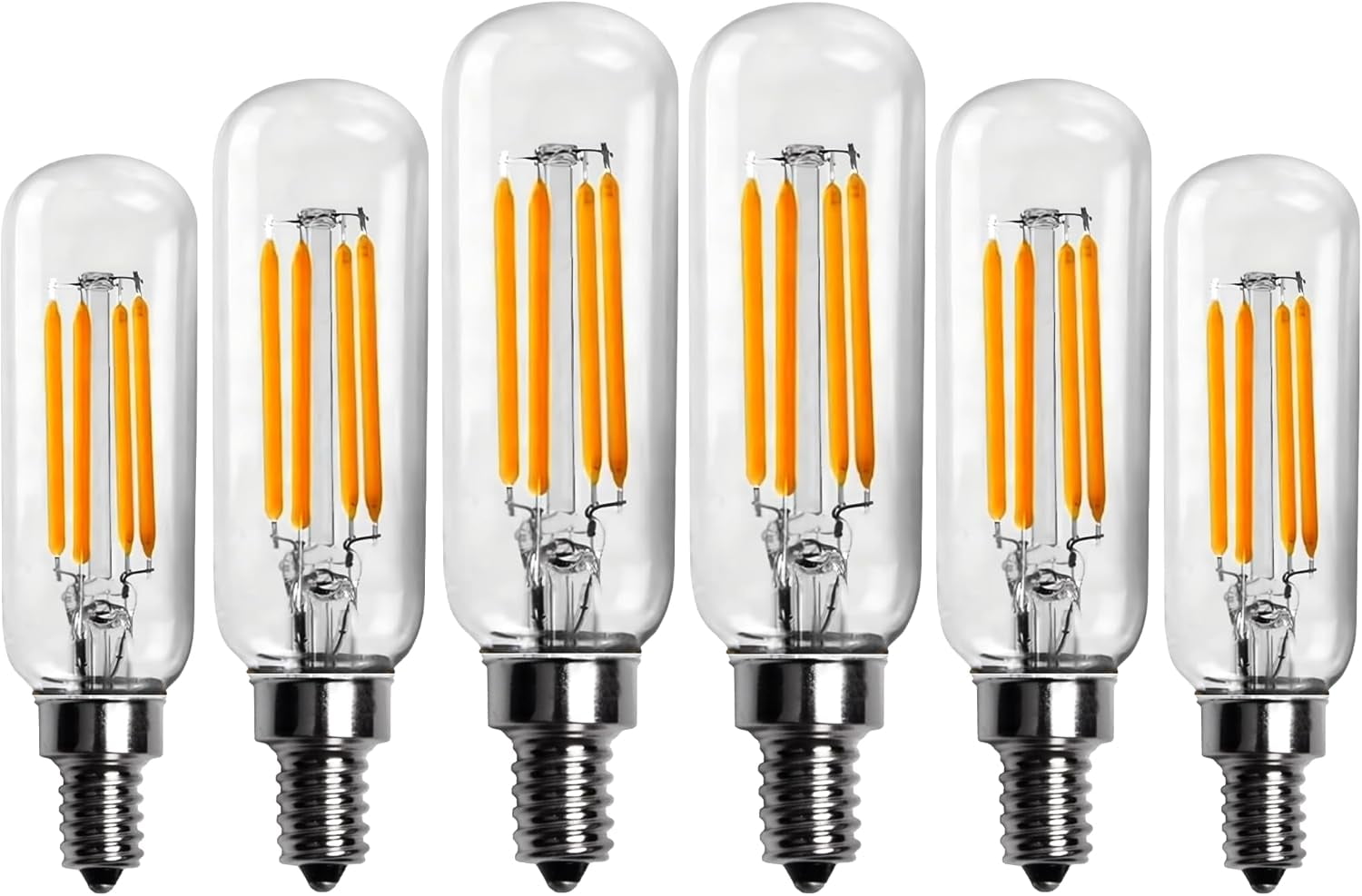Led T25 Led Filament Candle Light Bulb, 6watt = 60watt, Clear Filament ...