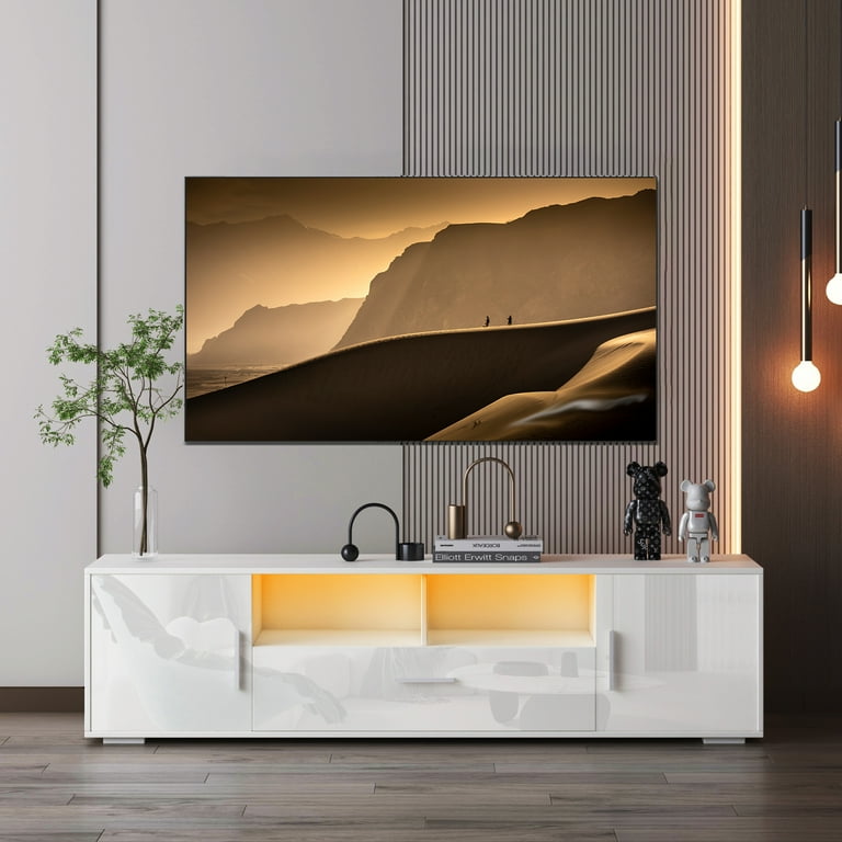 Table below led tv store