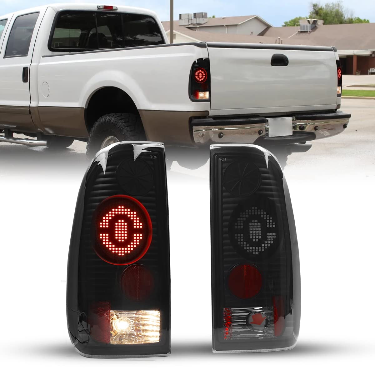 Led Tail Lights Assembly for 1997-2003 Ford F150 (Fits Styleside Models ...