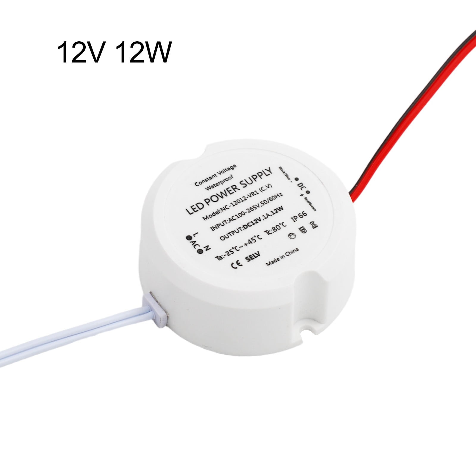 Led Transformer 12V/24V 12W Mini Ring Ac To Dc Led Transformer Power ...