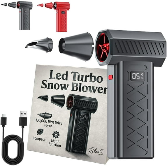Led Turbo Blower for Snow, 130,000 RPM Electric Air Duster with Led ...