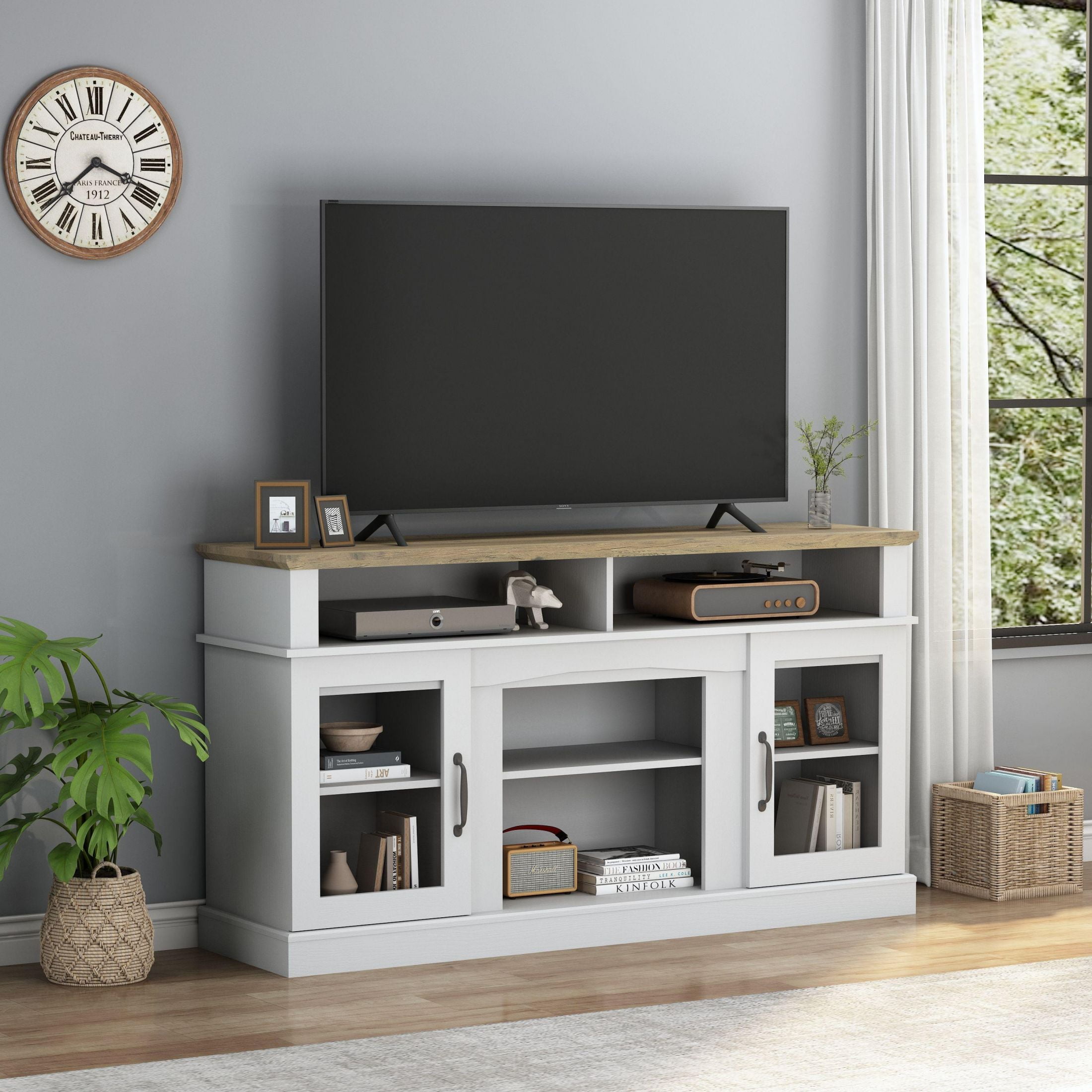 Led Tv Stand Led Entertainment Center With Storage Modern Led Media ...