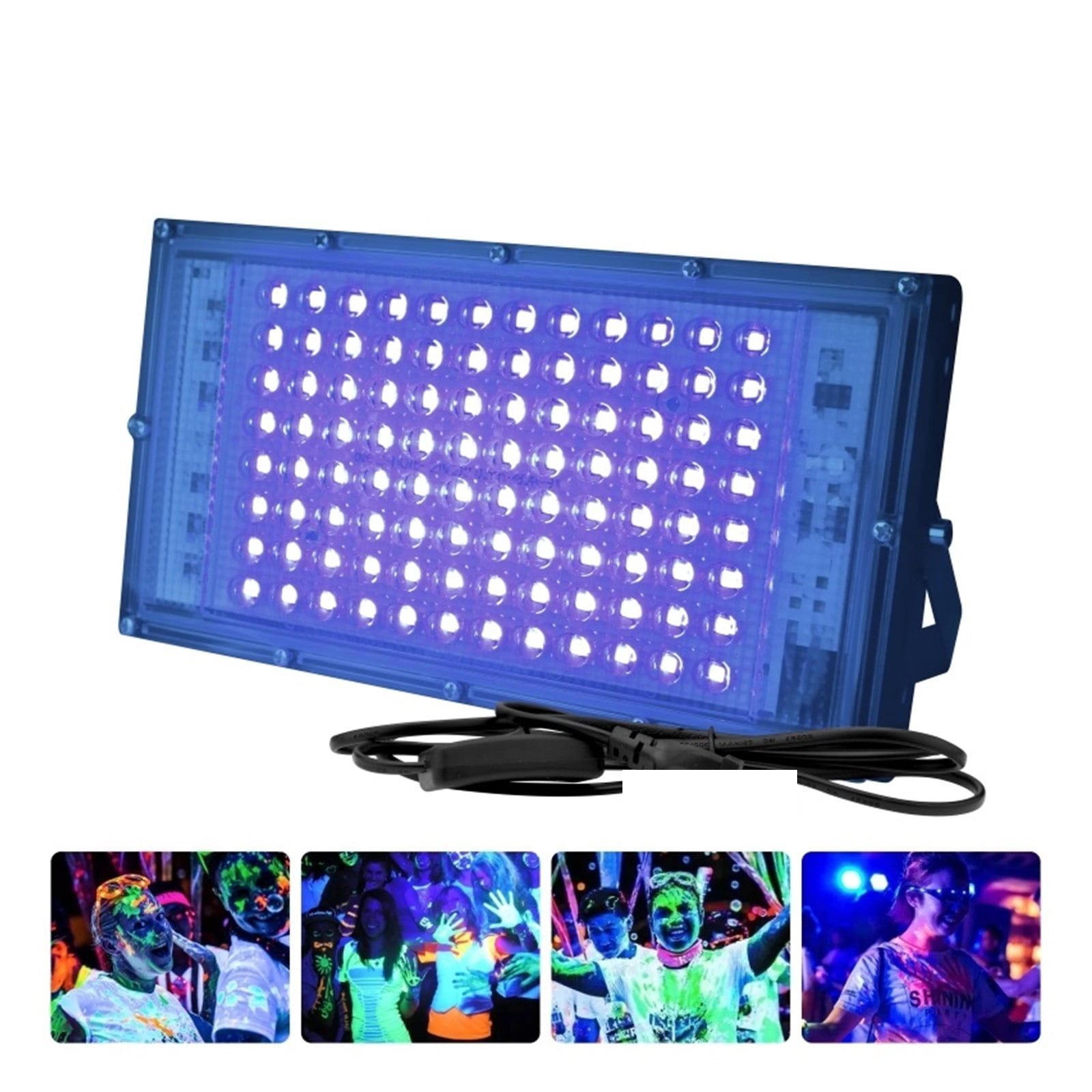 Led UV Floodlight 50W 100W Party Light 395nm 400nm IP65 Waterproof ...
