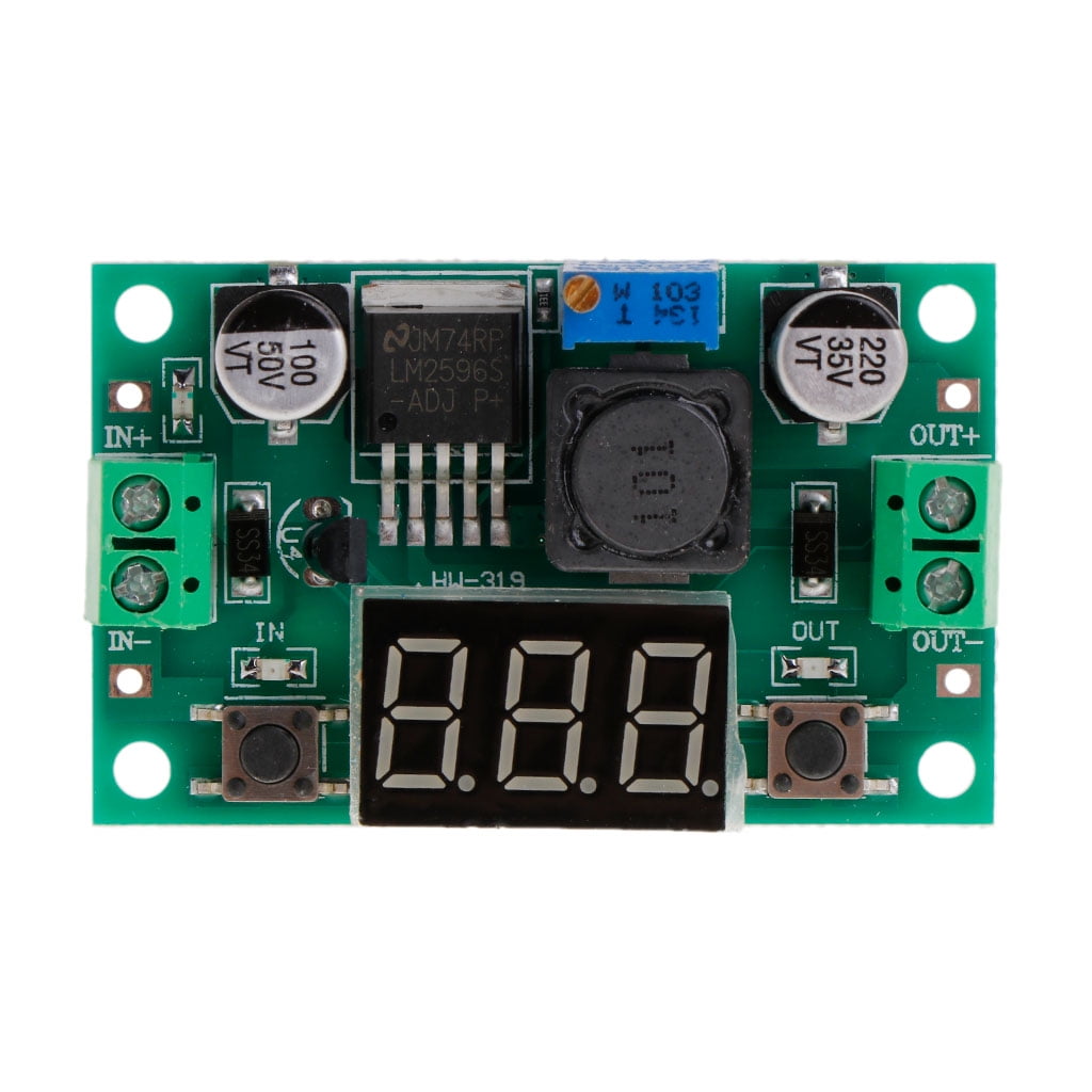Led Voltmeter Step Down Converter Module + DC-DC Voltage Regulator ...