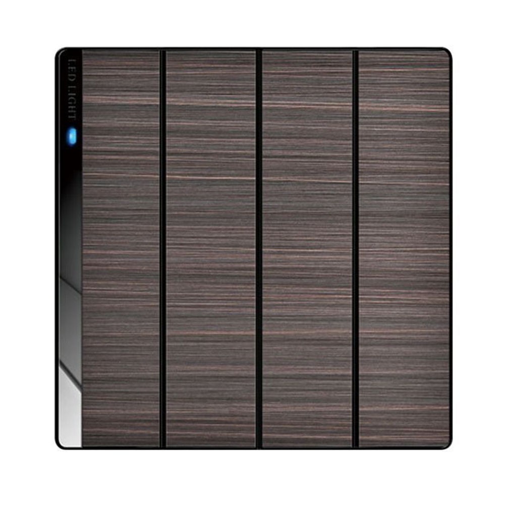 Led Wall Light Switch Rocker Switch Push Button Switch 1/2/3/4 Gang 1 ...