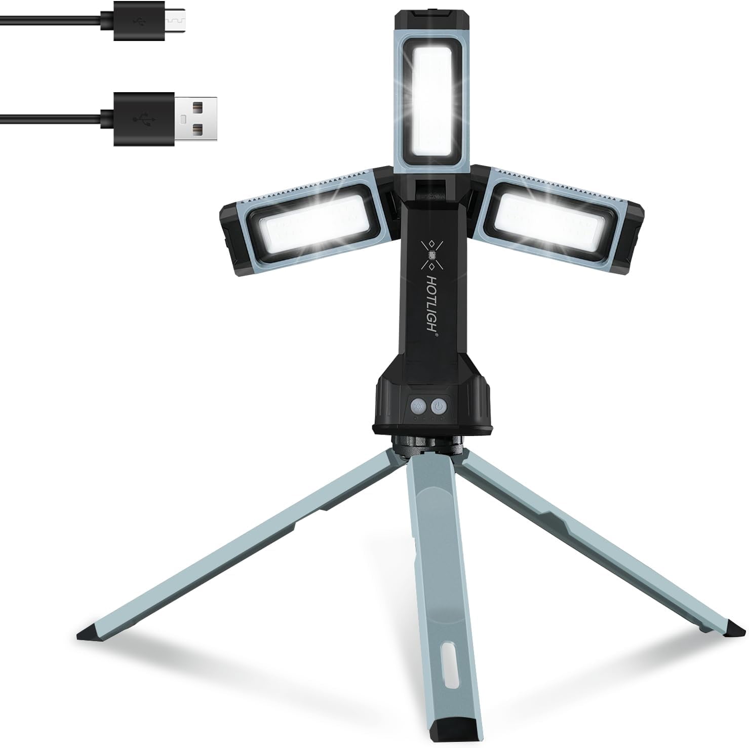 Led Work Light - 5000 Lumen Rechargeable Work Light with Stand 67 ...