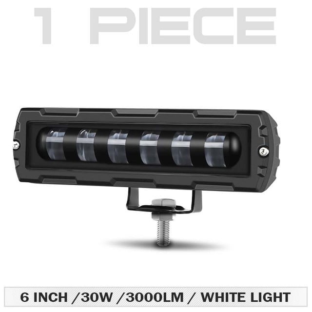 Led Work Light Bar 6 Inch 6D Lens Fog Light Offroad Running Lights 12V ...