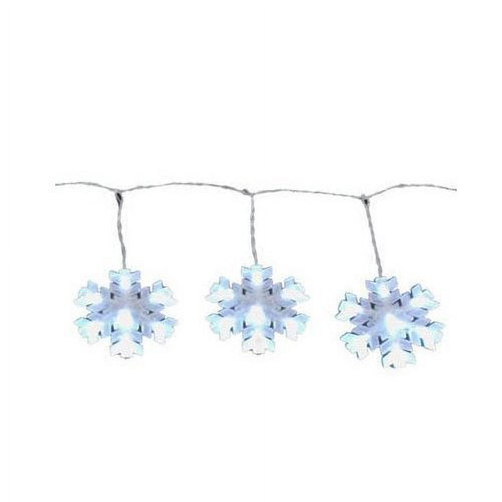 Led Xmas String Light Set, Snowflake, 8-function, Cool WHT, 10 Ct ...