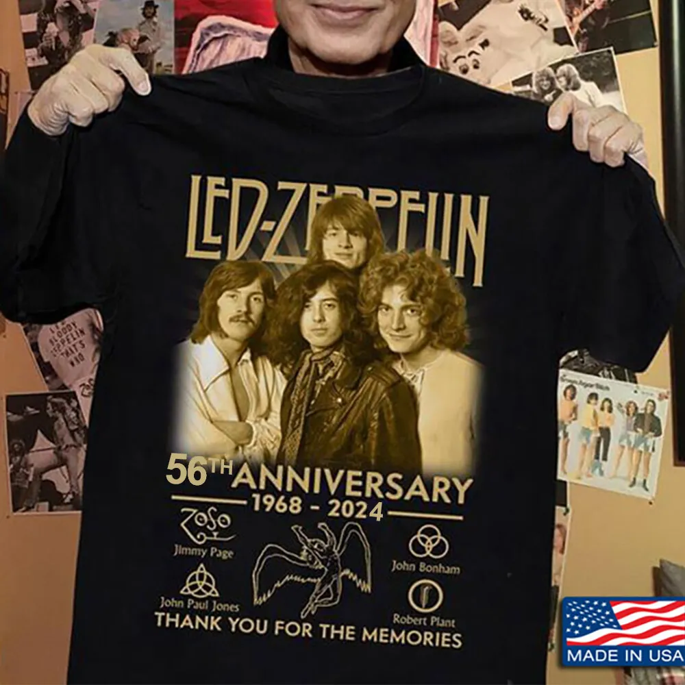 Led Zeppelin 56th Anniversary 1968-2024Thank You For The Memories T ...