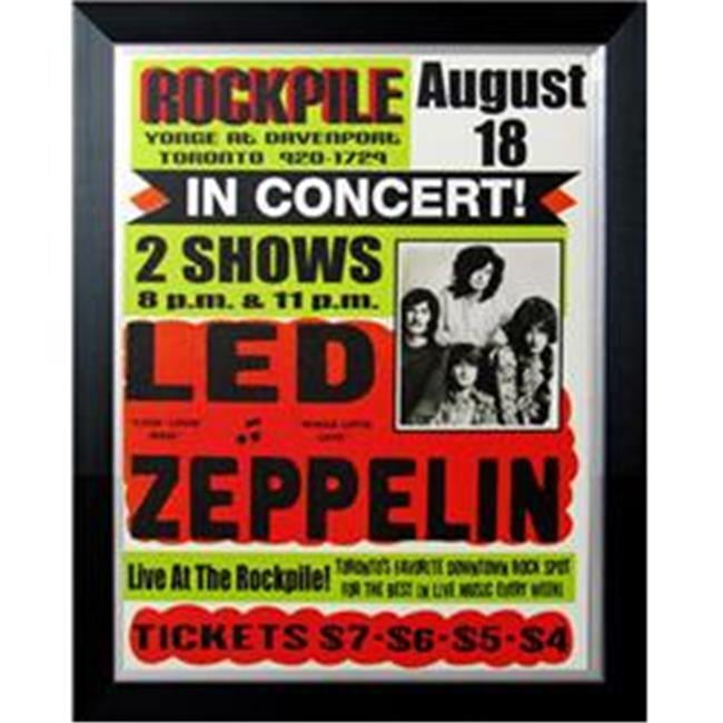 Led Zeppelin Aug 1969 Toronto Rockpile Concert Poster Print - Walmart.com