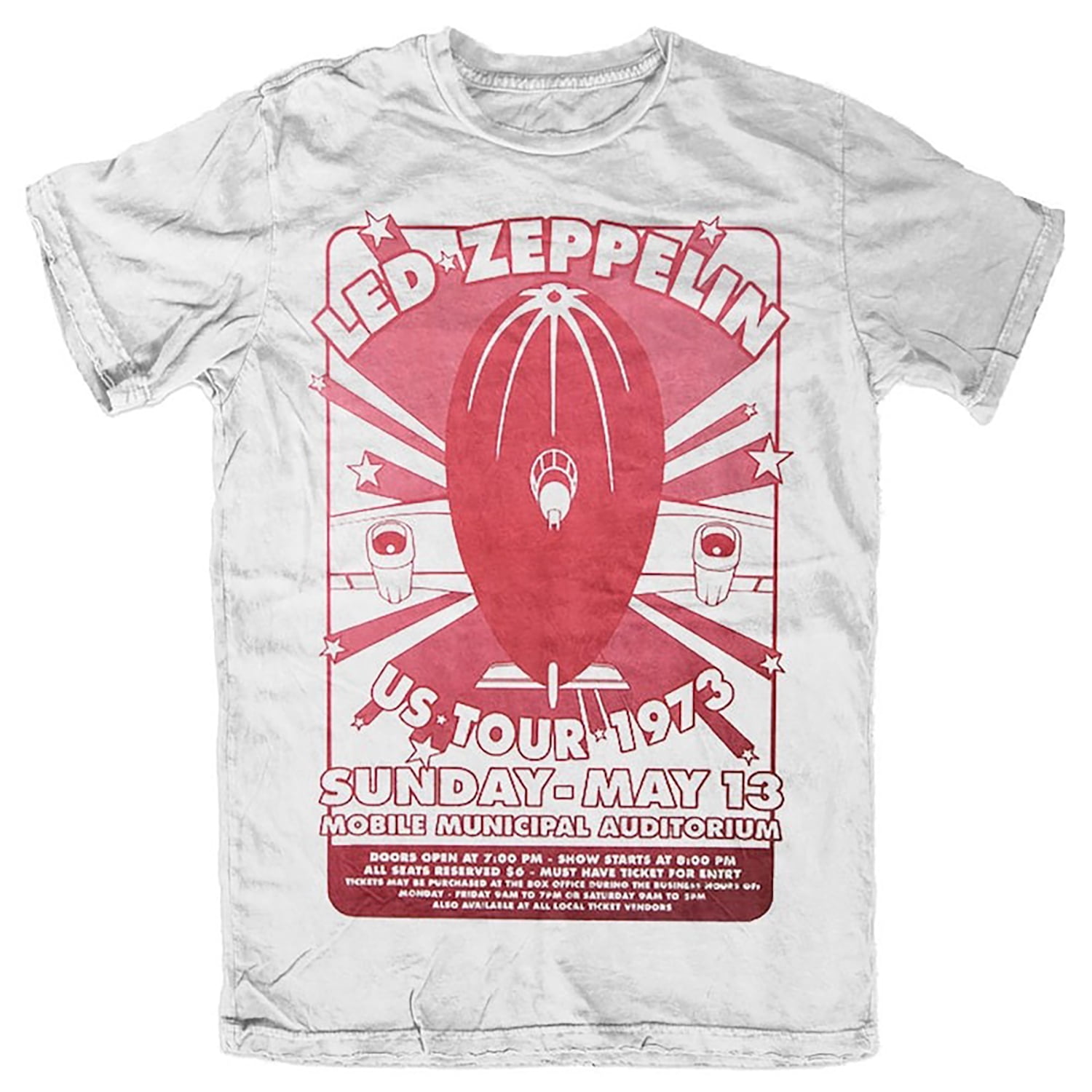 Led Zeppelin Concert Poster Zeppelin T-Shirt Fully Licensed - Walmart.com
