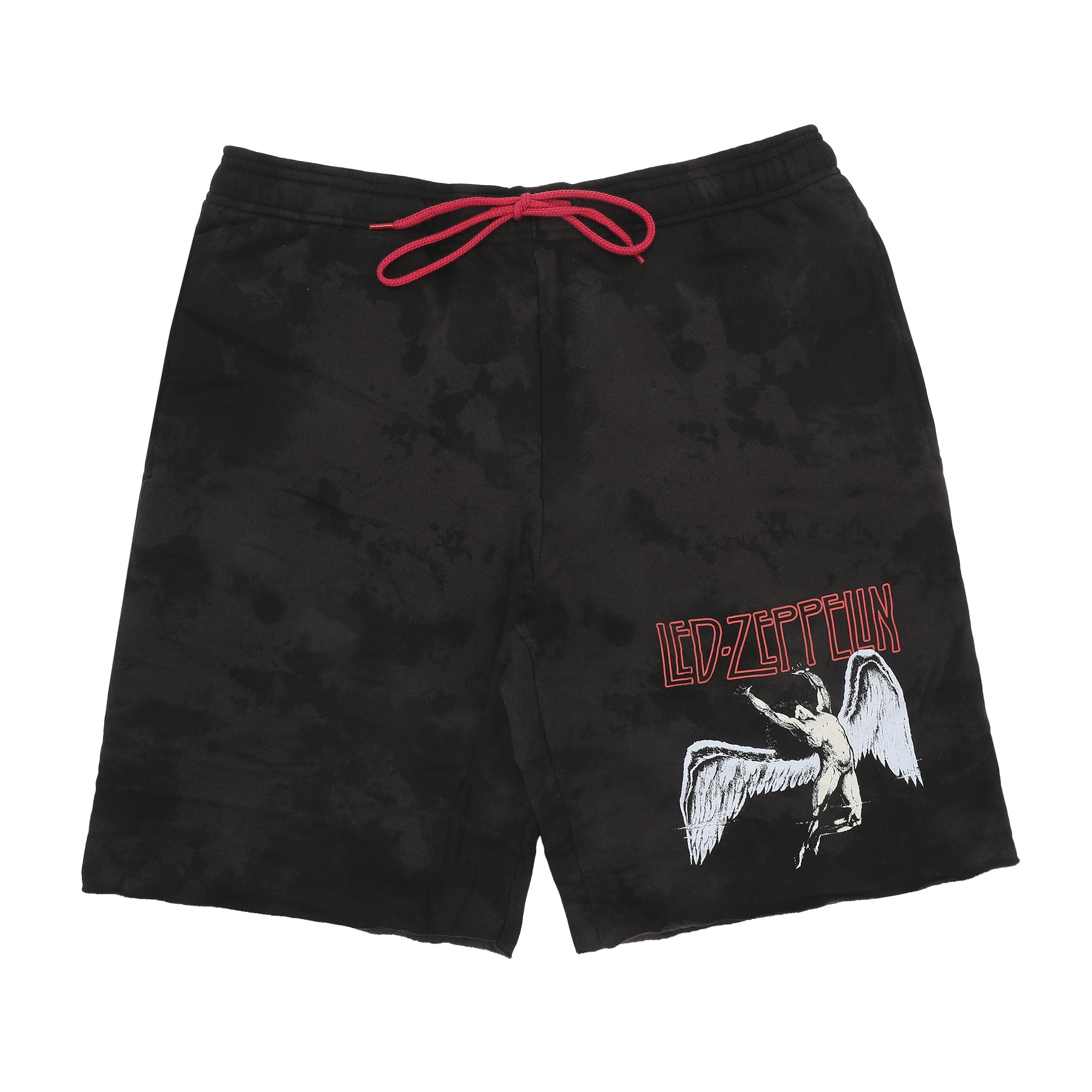 Led Zeppelin Falling Icarus Logo Men’s Black Mineral Wash Sleep Pajama ...